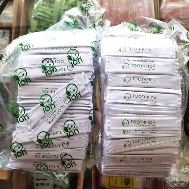 Jual tusuk gigi higienis/tooth pick cap ion panda tusuk gigi 1pak isi ...