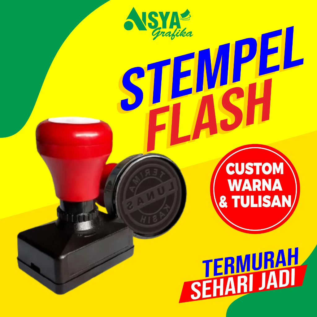 Jual Stempel Flash / Stempel tinta / stempel nota / stempel custom ...