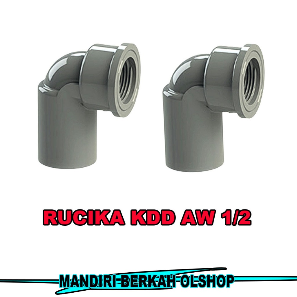 Jual RUCIKA KDD Knie Drat Dalam PVC Elbow AW 1/2 | Shopee Indonesia