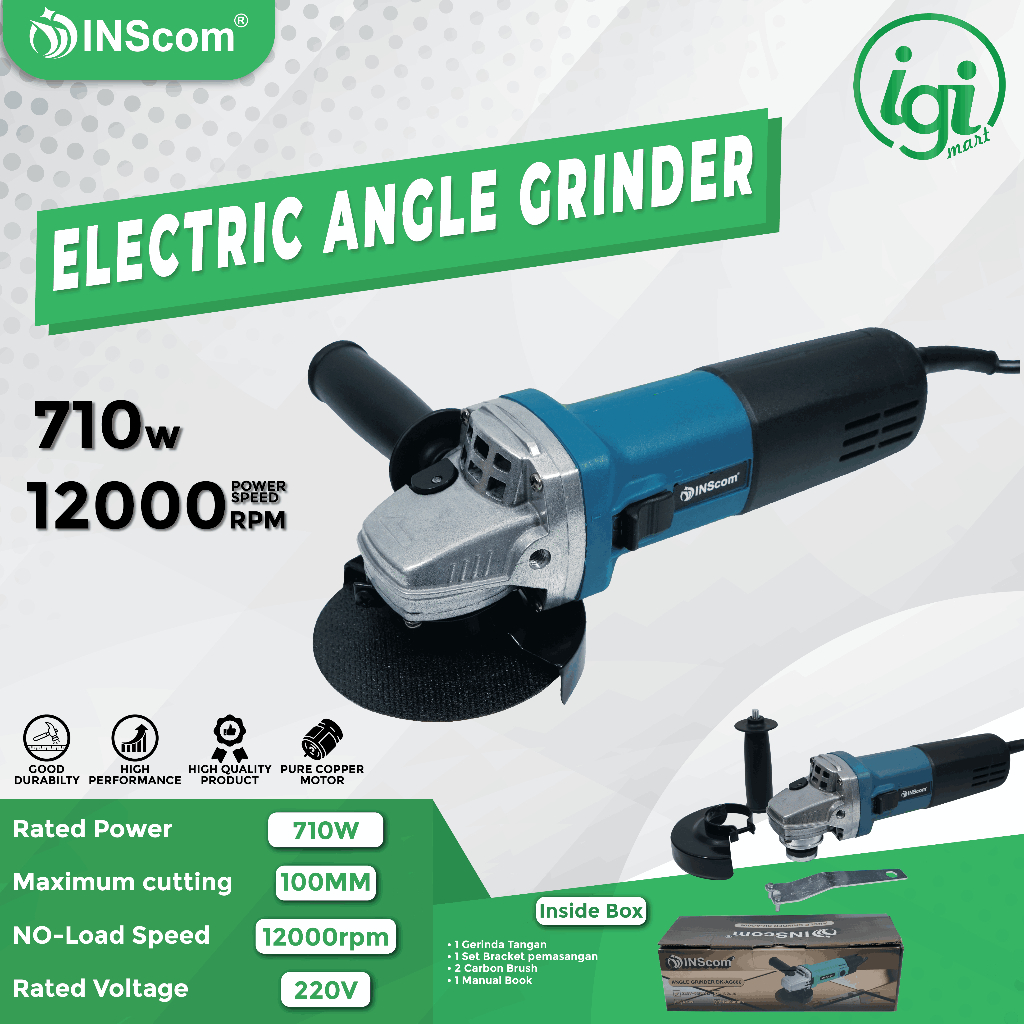 Jual MESIN GERINDA TANGAN LISTRIK MULTIFUNGSI ANGLE GRINDER ELECTRIC GRINDA | Shopee Indonesia