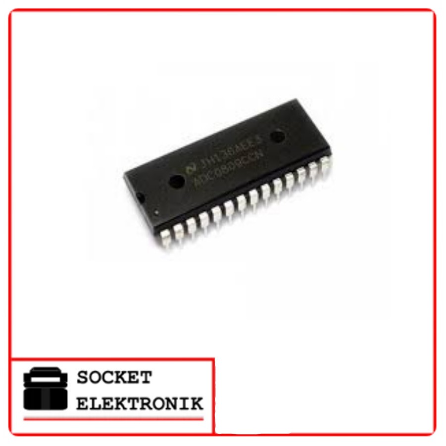 Jual ADC0809. Analog to Digital Converter. 8 channel multiplexer ...