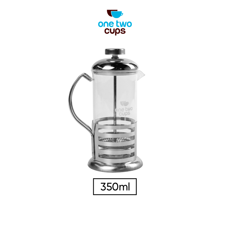 Jual One Two Cups French Press Coffee Maker Pot Stripe Pattern 350ml ...