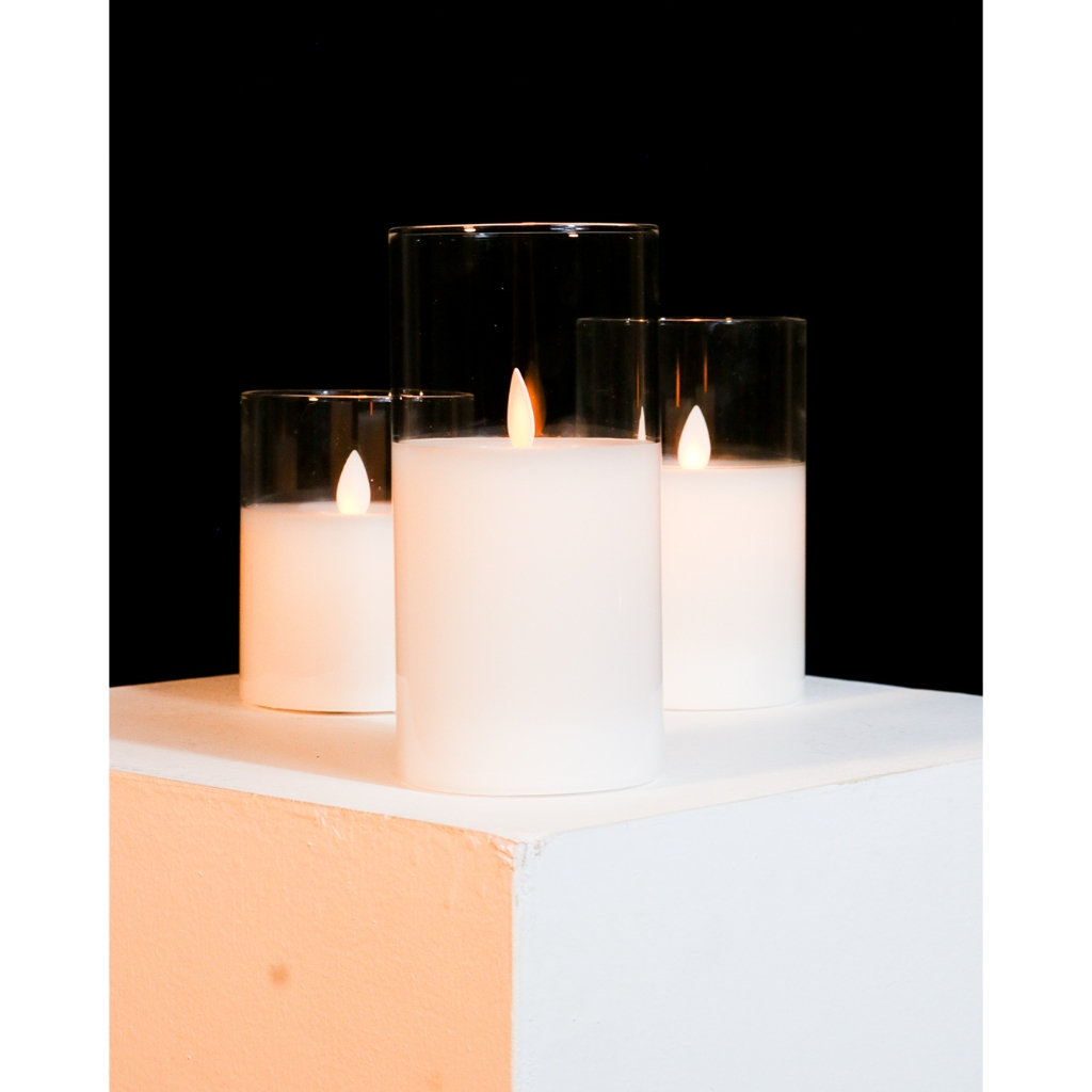 Jual Electric Swing Candle with Glass Holder Lilin Elektrik Sumbu ...