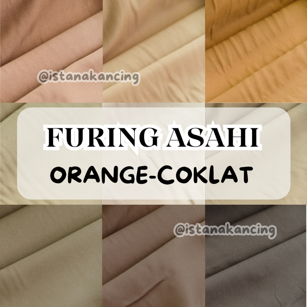 Jual Kain Furing APL Asahi Lebar 115cm | Kain Furing Orange Brown ...