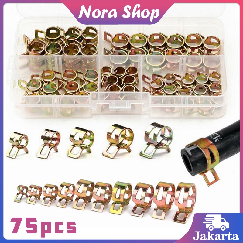 Jual 75pcs Klem Selang Bensin Mobil Motor Universal Klip Selang Bensin ...
