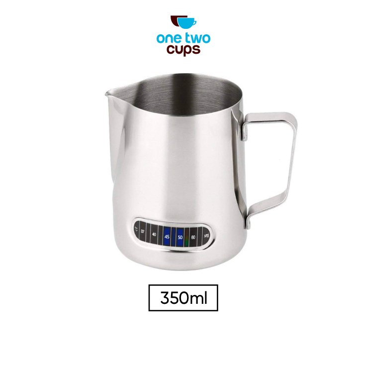 Jual One Two Cups Gelas Milk Jug Latte Art Espresso Thermometer 350ml - L-2016 | Shopee Indonesia