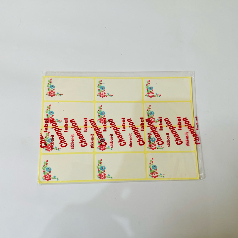 Jual Kertas Stiker Label Undangan Nama 103 Motif | Shopee Indonesia