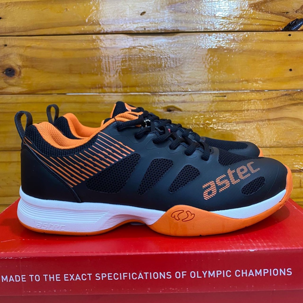 Jual SEPATU ASTEC PRIA ASTEC HILL BADMINTON ORANGE BLACK & BLACK ORANGE ...