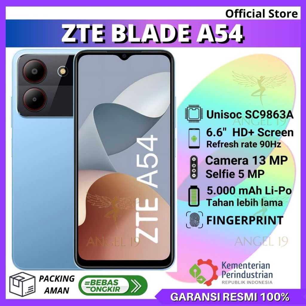 Jual ZTE BLADE A54 4/128 GB - 4/64 GB GARANSI RESMI | Shopee Indonesia