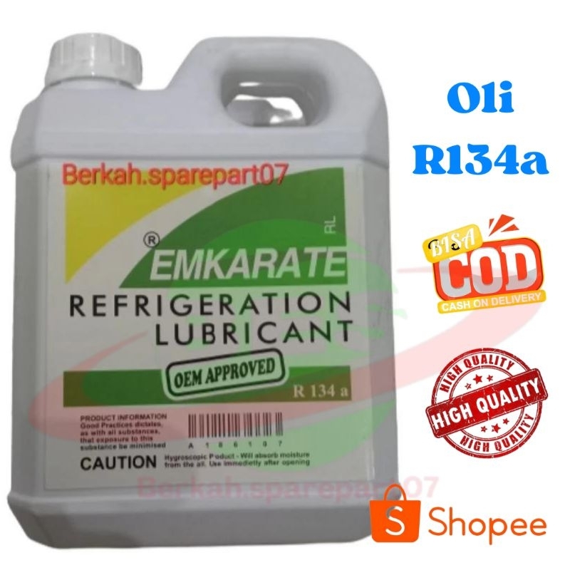 Jual oli kompresor emkarate R134a isi 1liter | Shopee Indonesia