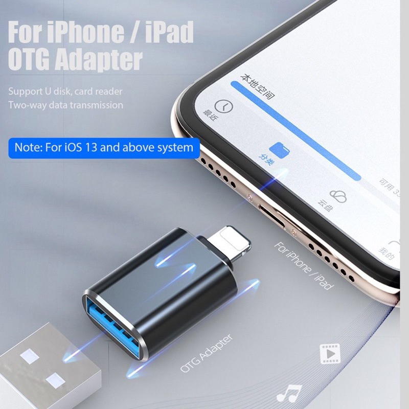 Jual Otg Connector Lighting To Usb 3.0 Adapter Converter Fast Data Transfer/Usb Card Reader Otg ...
