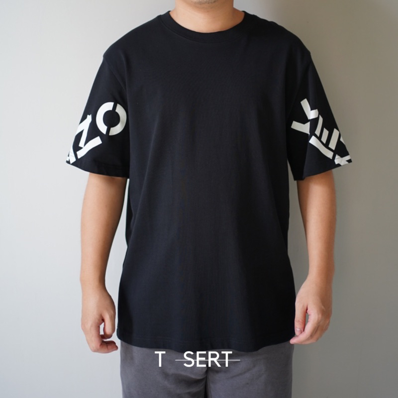 Jual Ken Cross Sleeve Logo Tee Black Original ( 100% Authentic ...