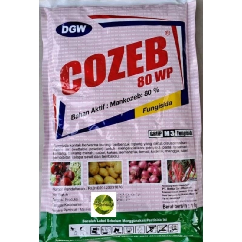Jual Fungisida mancozeb dgw COZEB 80WP - 1kg (kuning) | Shopee Indonesia