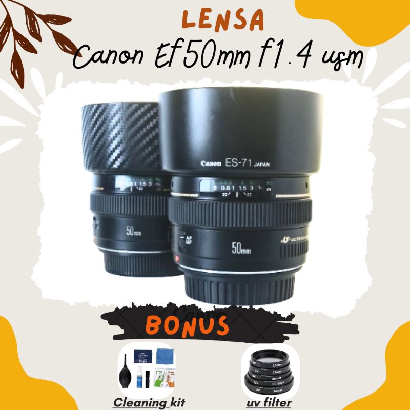 Jual LENSA CANON EF 50MM F1.4 USM lensa fix terbaik hasil tajam ...