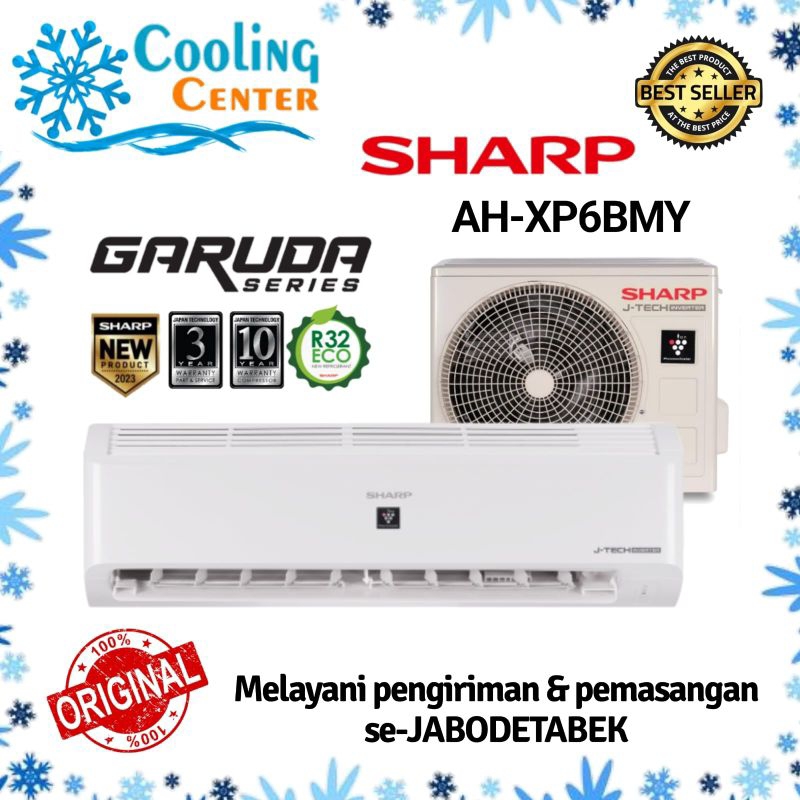 Jual AC SHARP 1/2PK AH-XP6BMY GARUDA SERIES INVERTER PLASMACLUSTER + PASANG | Shopee Indonesia