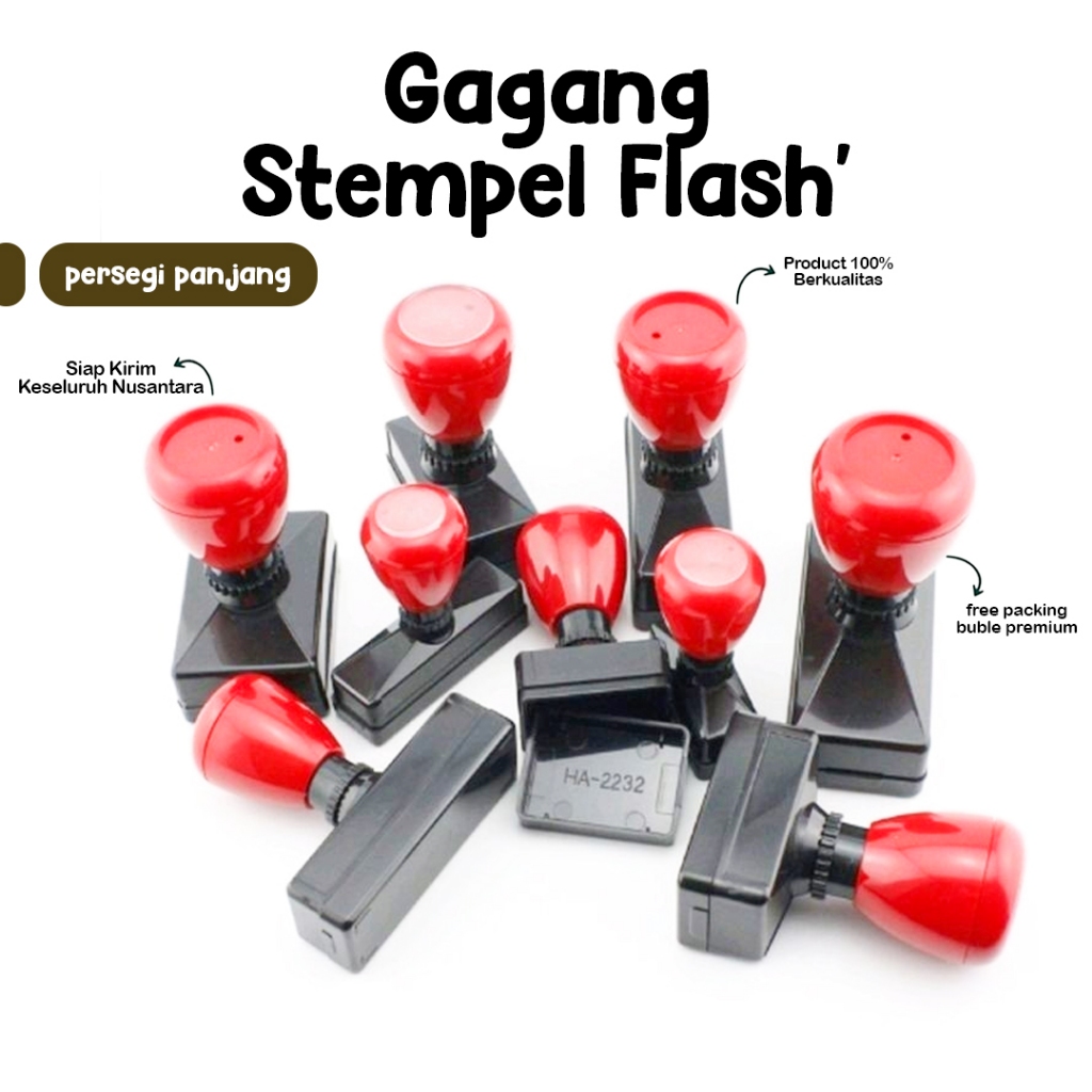 Jual GAGANG STEMPEL FLASH PERSEGI PANJANG / GAGANG STAMPEL | Shopee ...