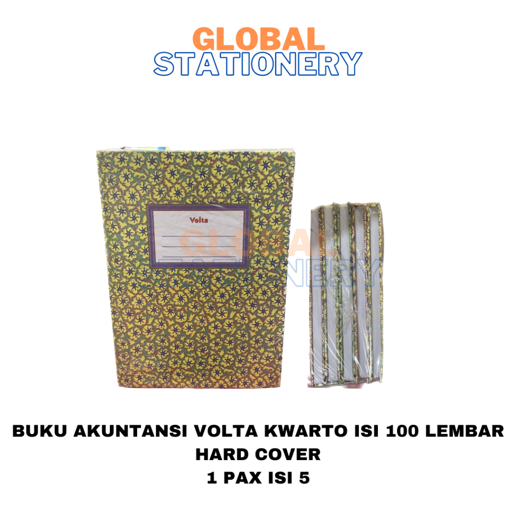 Jual Buku Tulis Kwarto Volta 100 Lembar Buku A5 Hard Cover Quarto ...