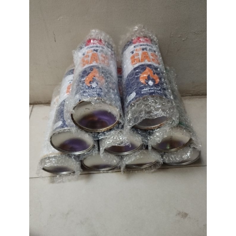 Jual botol gas kaleng portabel kosong/bekas sudah ada tutup | Shopee ...