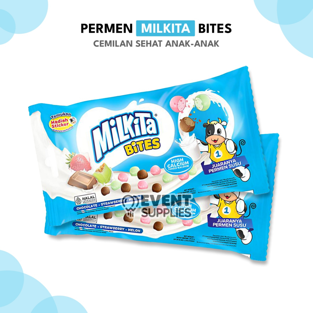 Jual Permen Milkita Bites Candy Sachet / Permen Viral rasa Susu Buah ...