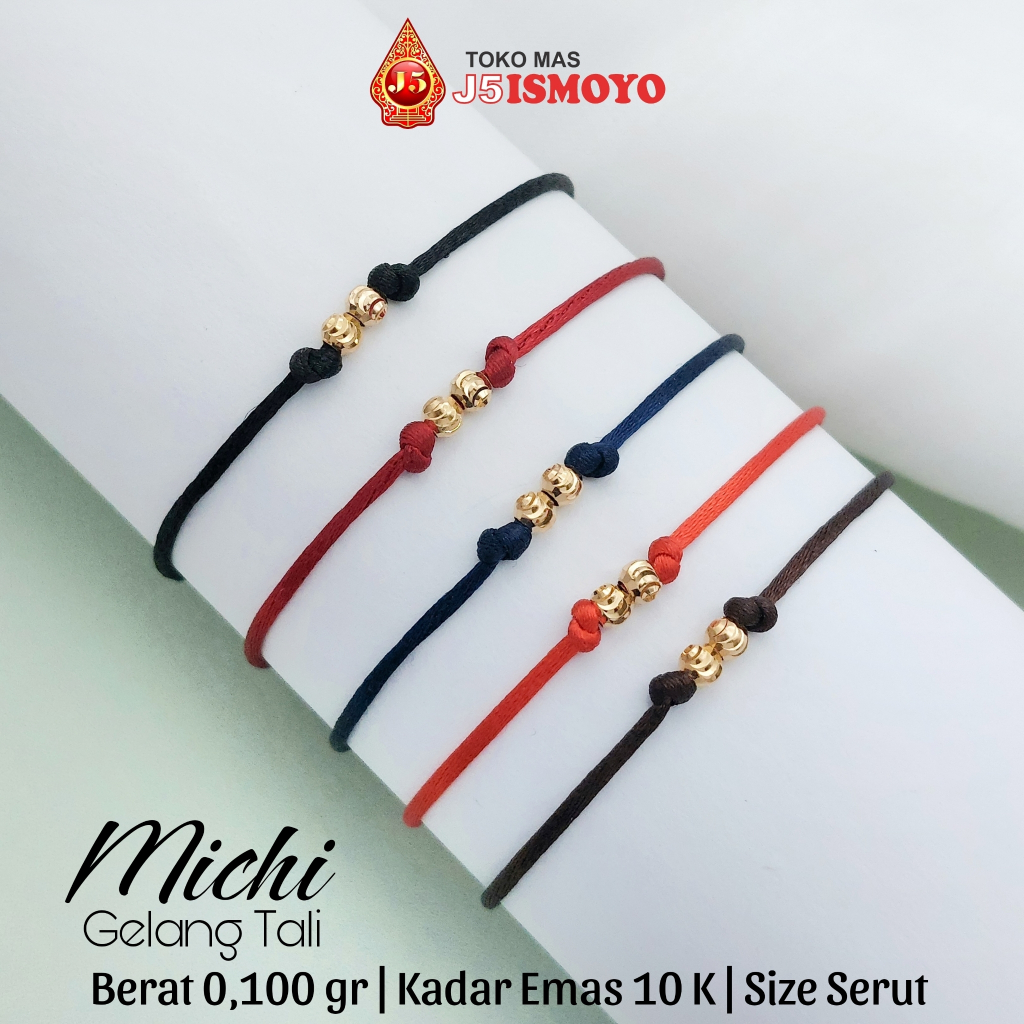 Jual Gelang Emas Tali Michi J5 Ismoyo | Shopee Indonesia