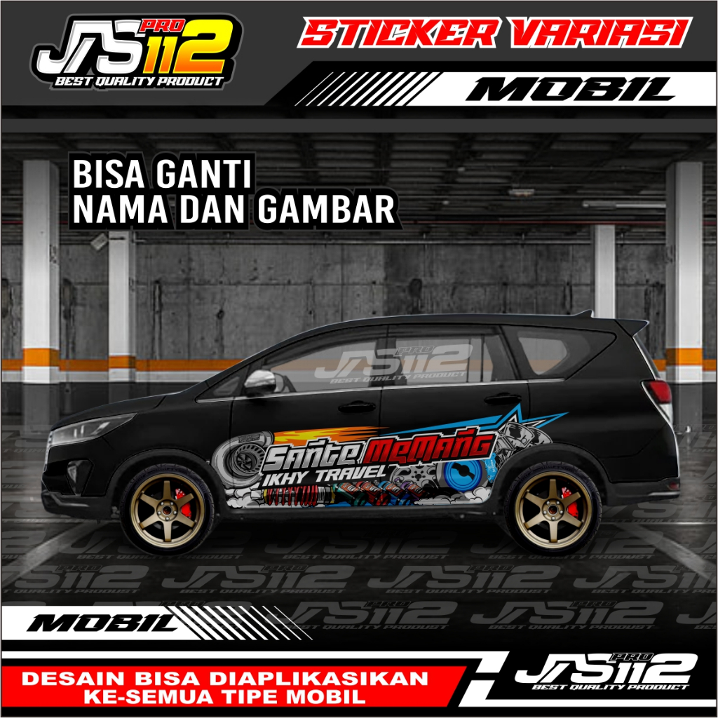 Jual DECAL MOBIL INNOVA REBON AVANZA XENIA- DECAL STIKER MOBIL PAJERO ...