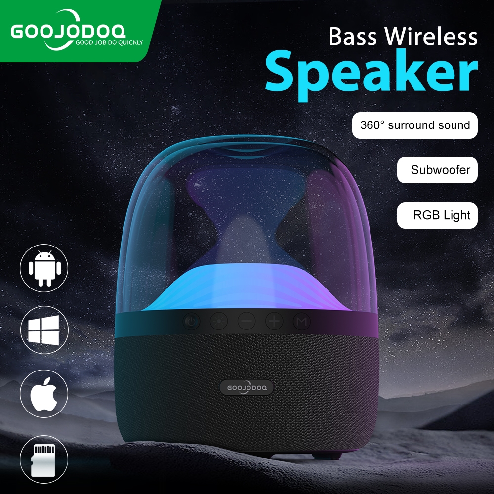 Jual GOOJODOQ Large RGB Bass Wireless Speaker Bluetooth 5.2 Surround | Shopee Indonesia