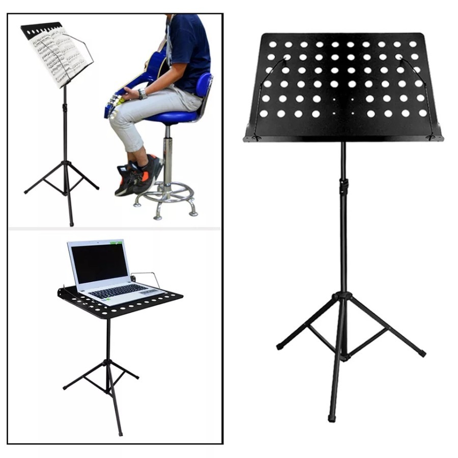 Jual Alat Musik Stand Book Stand Partitur Music Stand Lubang P-06HC ...