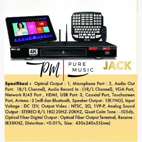 Jual KJB HM88 Jack termasuk Mini Touchscreen remote QWERTY Karaoke Player | Shopee Indonesia