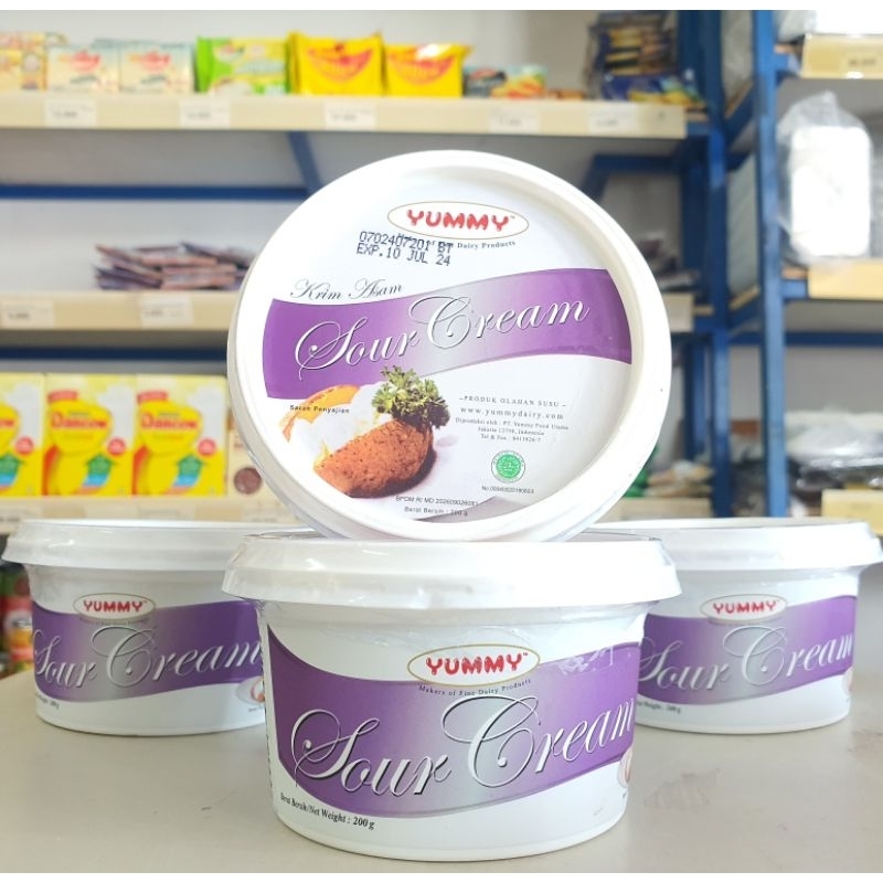 Jual Yummy Sour Cream 200Gr / Saus Sour Cream Yummy / Sour Cream Sauce ...