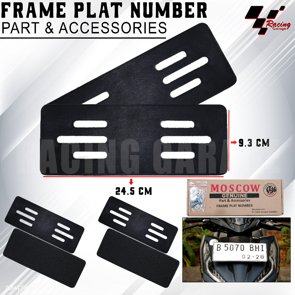 Jual FRAMELESS PLAT NOMOR NOPOL TANPA BINGKAI 1SET FRAMELESSPLATE BEAT ...