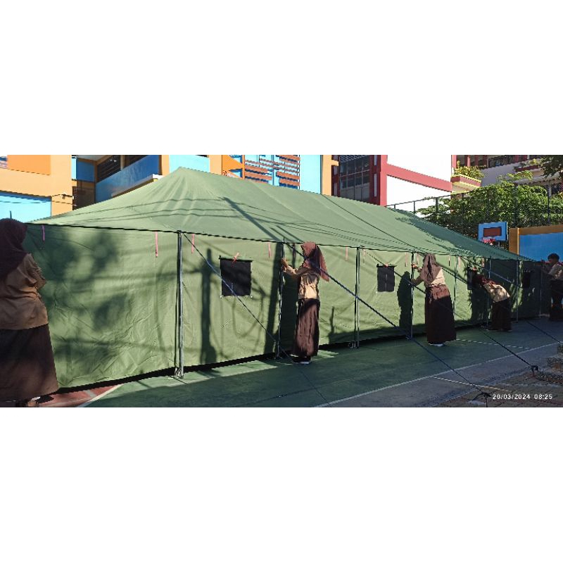 Jual TENDA PLETON BARAK KOMANDO 6x14 BAHAN LION 300 STANDAR TNI ...