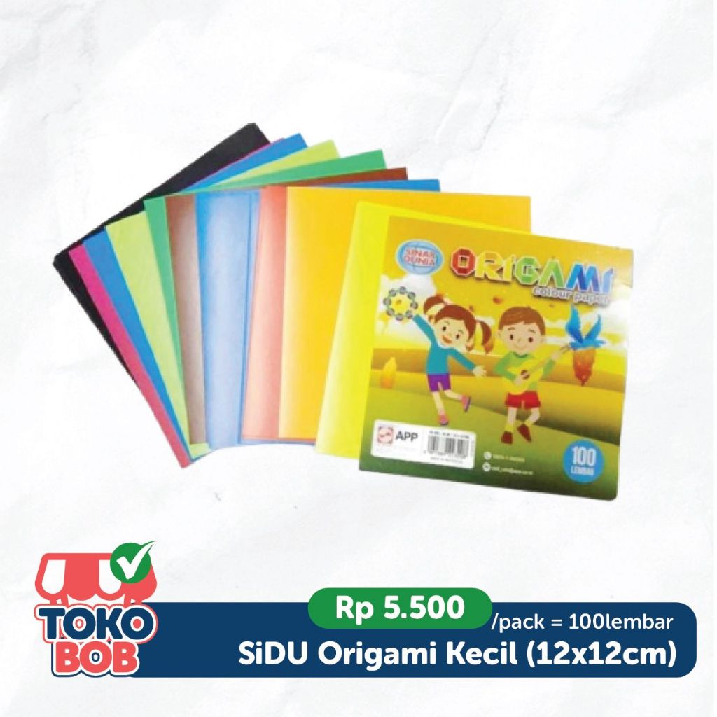 Jual SiDU Origami Kecil 12x12 cm (1 Pack isi 100 Lembar) | Shopee Indonesia