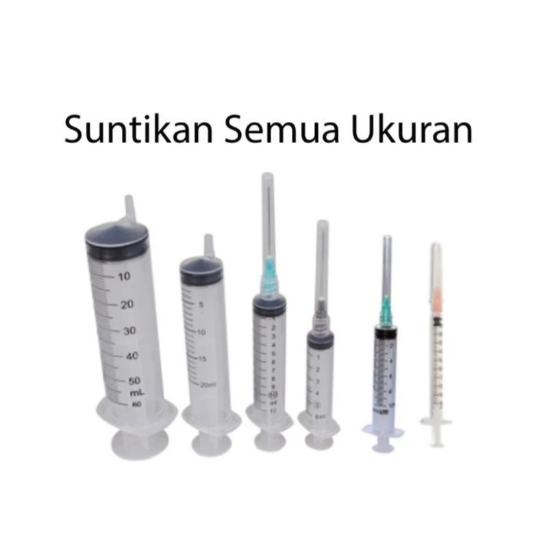 Jual SPUIT 1 ml, 3ml, 5 ml, 10ml, 20 ml | Shopee Indonesia