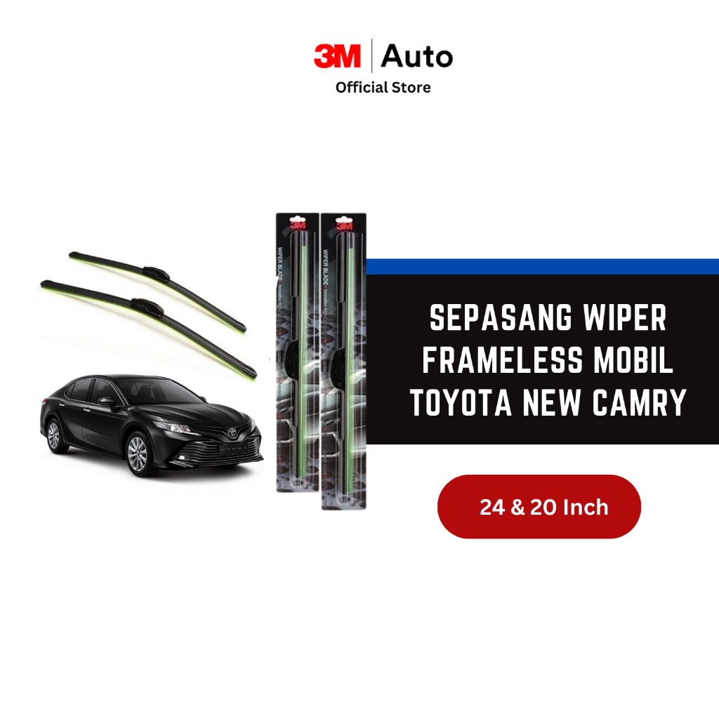 Jual 3M Wiper Frameless Mobil New Camry - 24 dan 20 inch | Shopee Indonesia