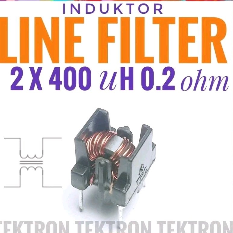 Jual INDUKTOR 400uH LINE FILTER 1:1 TRAFO TOROID FERIT 2x 0.4mH d 8mm ...