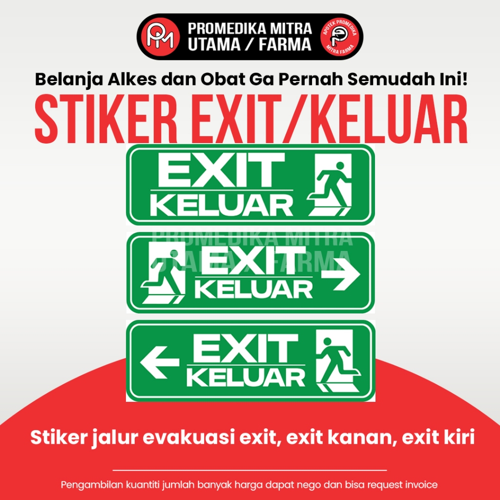 Jual Stiker Jalur Evakuasi Exit / Keluar Kanan Kiri | Shopee Indonesia Jual Stiker Jalur Evakuasi Exit / Keluar Kanan Kiri | Shopee Indonesia