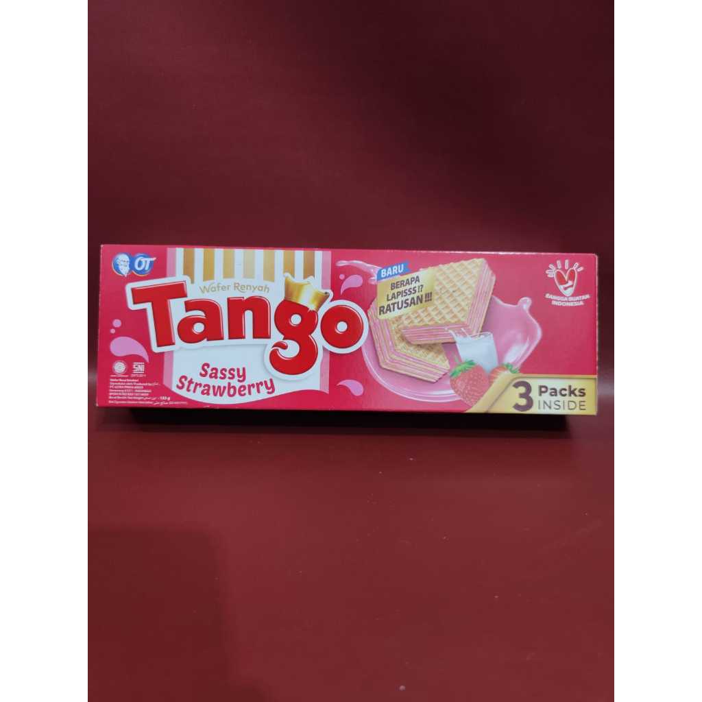 Jual Tango Wafer Strawberry 133G | Shopee Indonesia