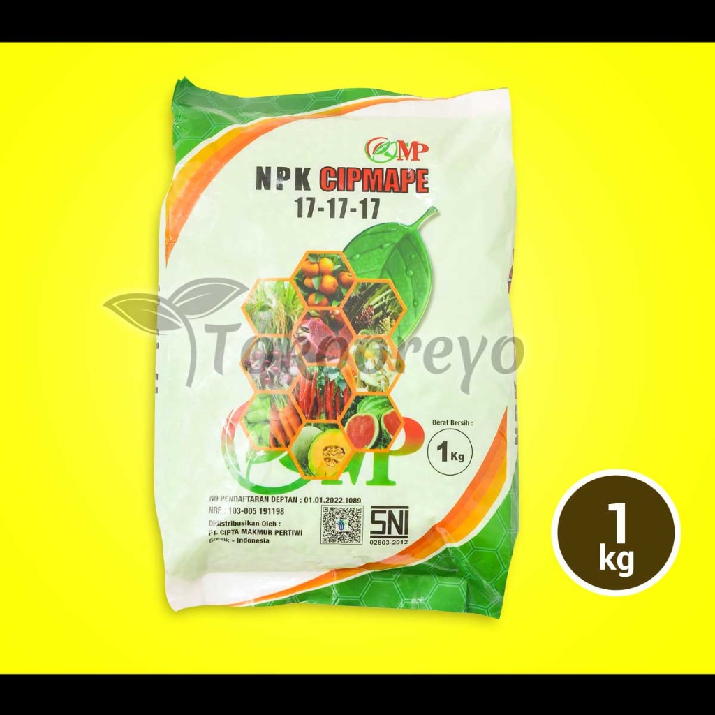 Jual PUPUK CMP CIPMAPE NPK 17 17 17 ISI 1 KG KEMASAN PABRIK | Shopee Indonesia