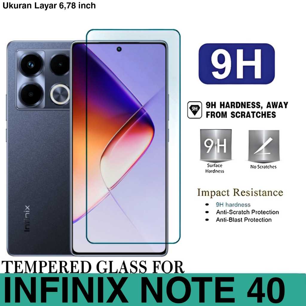 Jual TEMPERED GLASS INFINIX NOTE 40 ANTI GORES KACA BENING CLEAR SCREEN ...