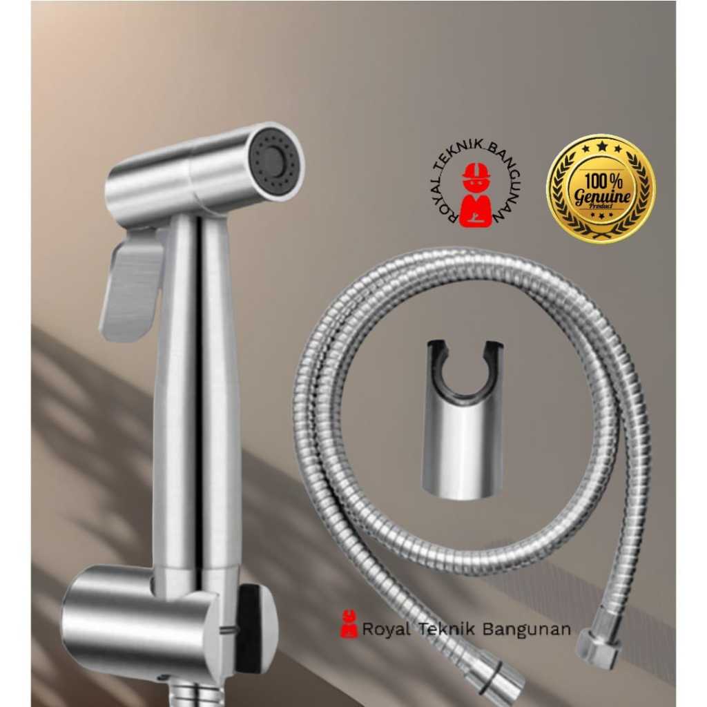 Jual Jet Shower Bidet Stainless SUS 304 Minimalis / Toilet Semprotan Kloset Kamar Mandi Duduk ...