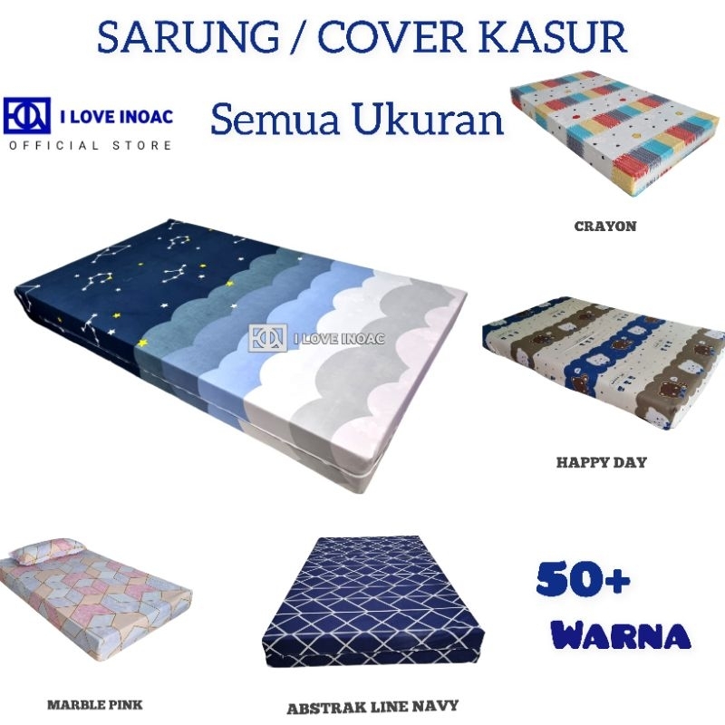 Jual Sarung Kasur Resleting / Cover kasur busa Resleting type L semua ...