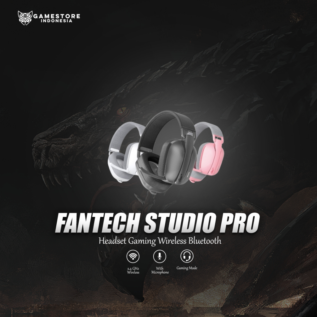 Jual Fantech STUDIO PRO WHG03 Virtual 7.1 Headset Gaming Wireless ...