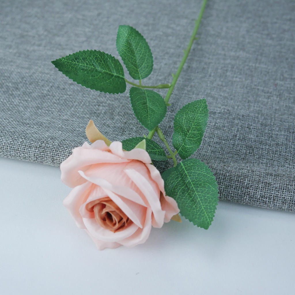 Jual Rose Bludru Bunga Mawar Panjang Tangkai 50cm Imitasi kain ...