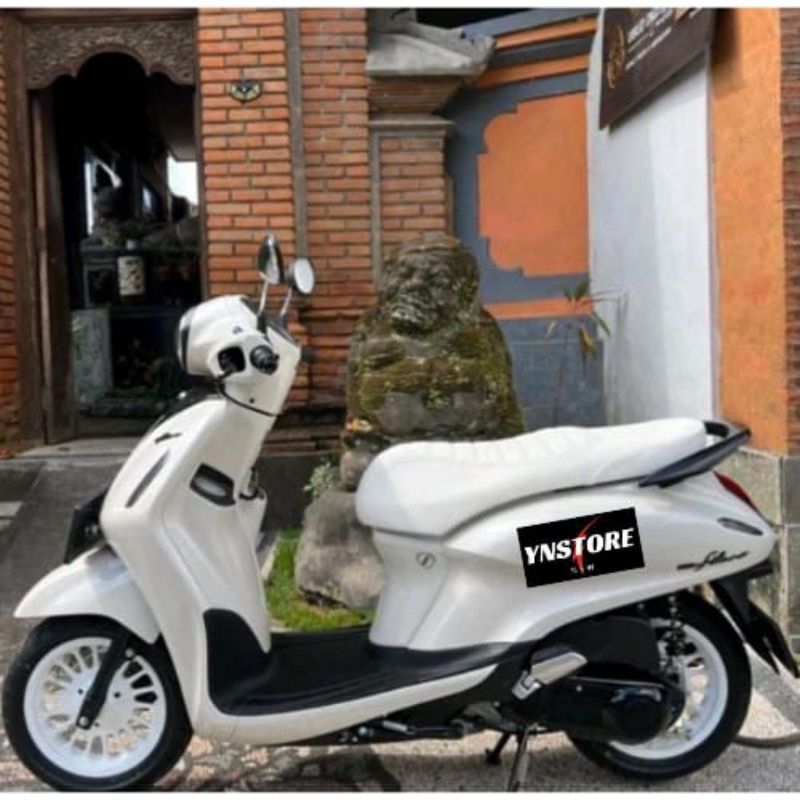 Jual Kulit Cover Jok Filano Stylo 160 Fazzio MBtech Caferacer Garis ...