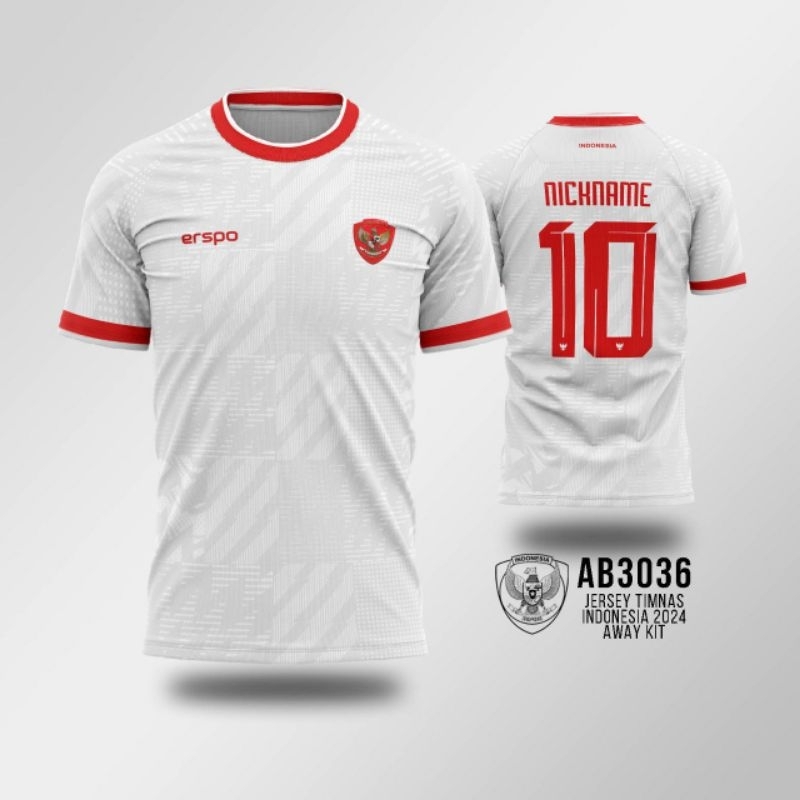 Jual Baju Kaos Jersey Timnas Indonesia AFC Asian Cup 2024 Away AB3036 ...