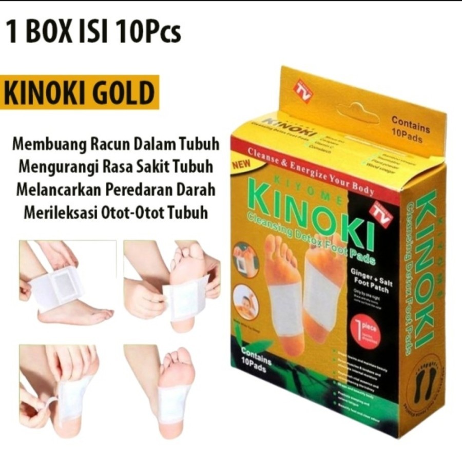 Jual Kinoki Gold Original isi 10 Koyo Detox Racun Tubuh Kinoki / Kinoki ...