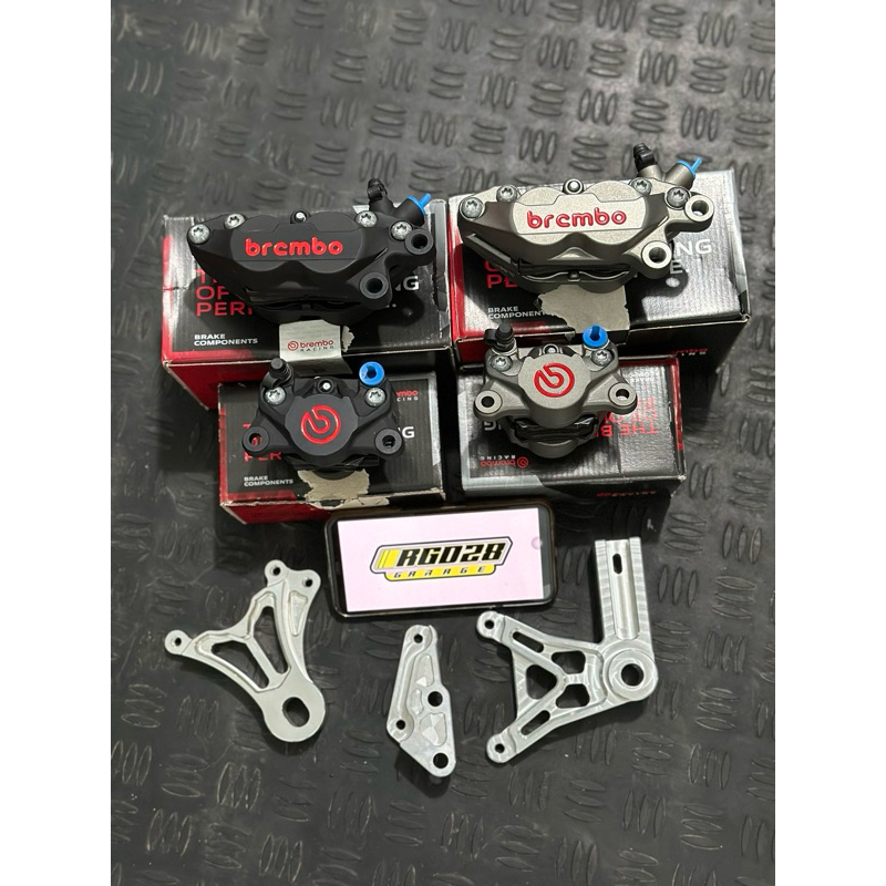 Jual kaliper brembo set braket pnp ninja r rr ss tinggal pasang | Shopee Indonesia