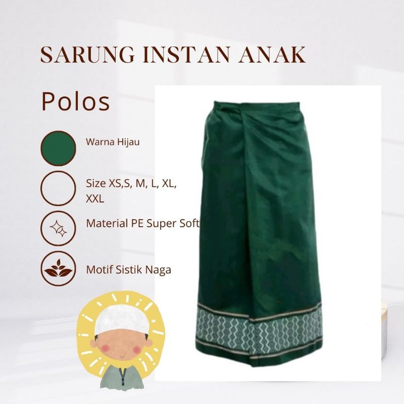 Jual Rfam Sarung Instan Anak Sarung Instan Anak Polos Sarung Instan ...