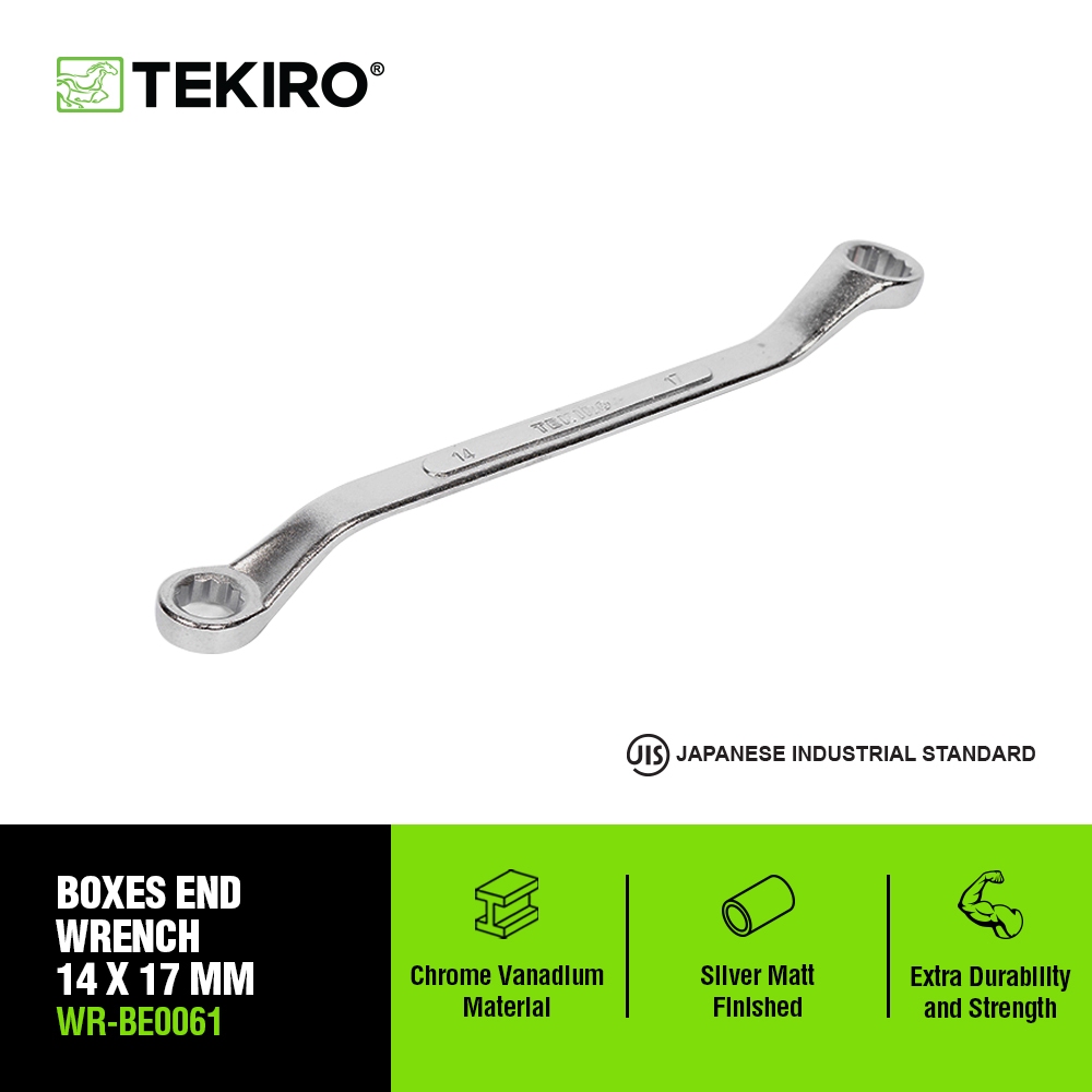 Jual TEKIRO KUNCI RING 14 X 17 MM / KUNCI RING / TOOLS - ALAT PERKAKAS | Shopee Indonesia