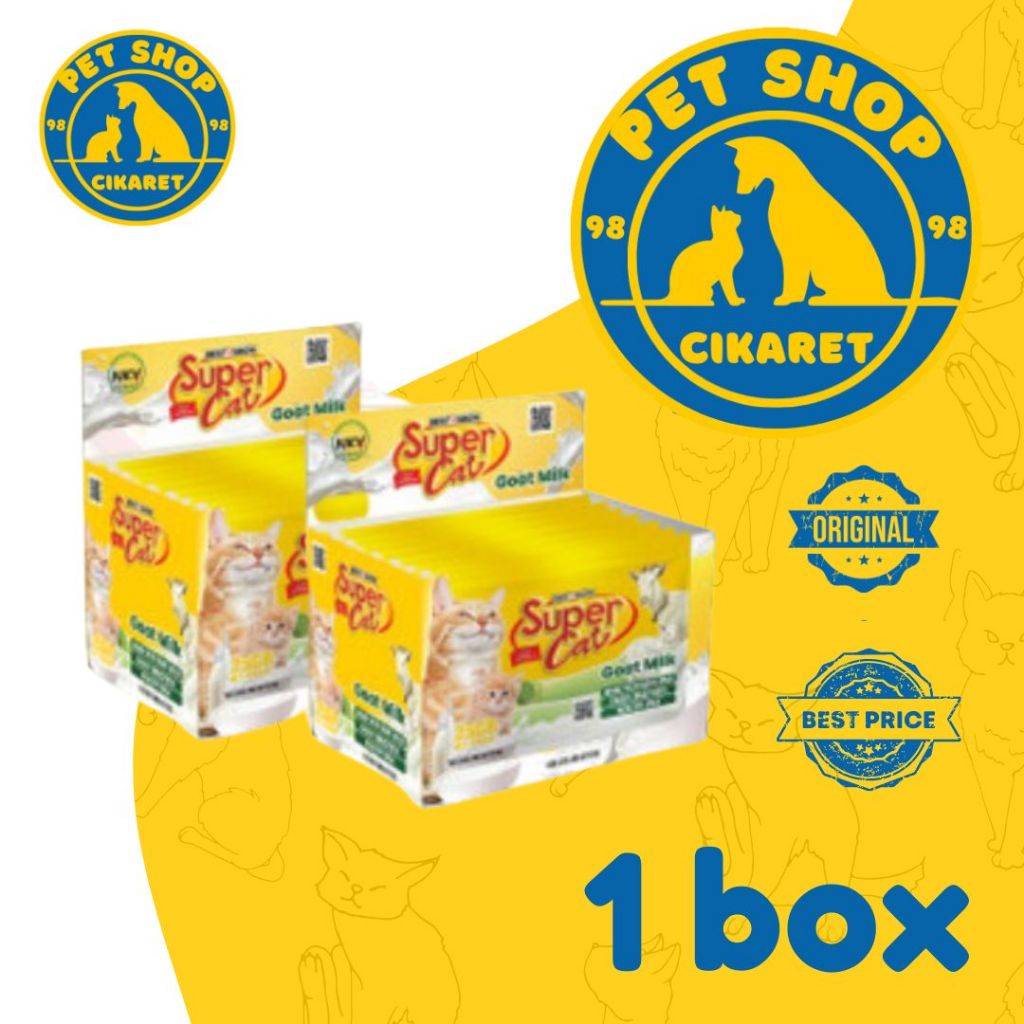 Jual Susu Kucing Super Cat Goat Milk 1 Dus isi 10pcs | Shopee Indonesia